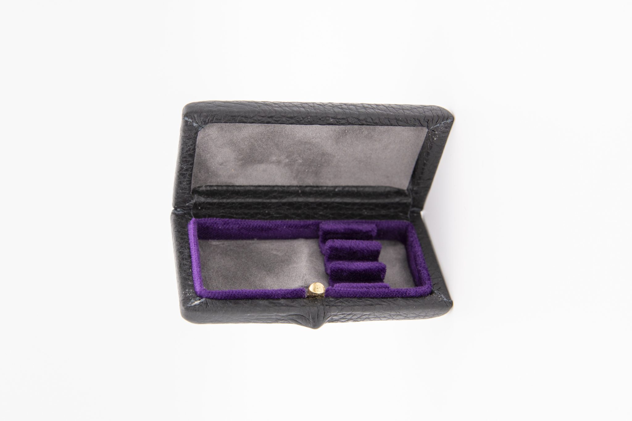 Reed case for 3 English horn / oboe d'amore reeds: wood, black leather ...